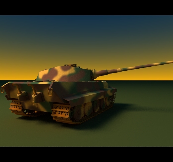 german wwii tiger ii 3d model