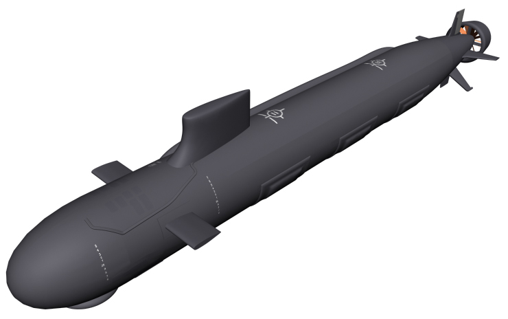 3ds max ssn 774 submarine