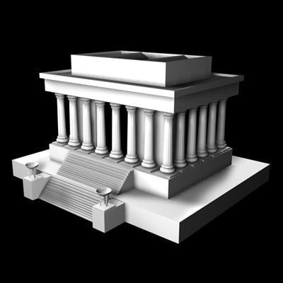 jefferson memorial 3d model