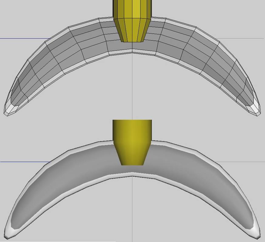 3ds ancient chinese monk spade
