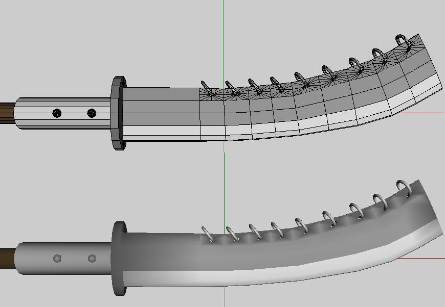 3d model chinese 9-ring kwan dao