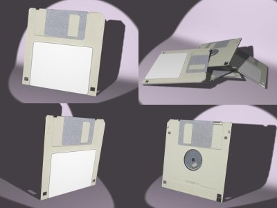 free floppy disk 3d model