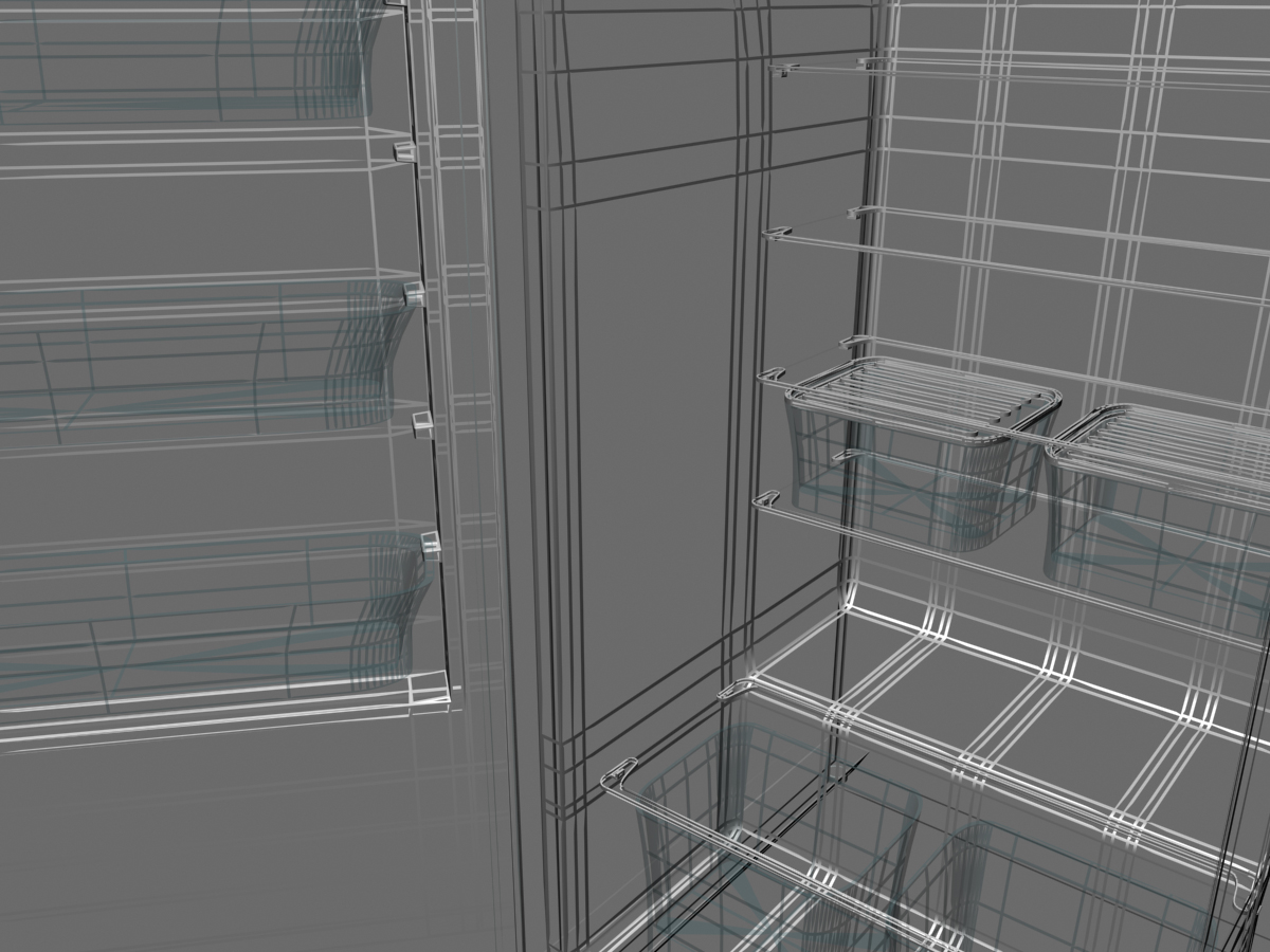 refrigerator fridge 3d model