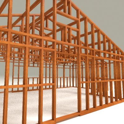 framework house 3d model