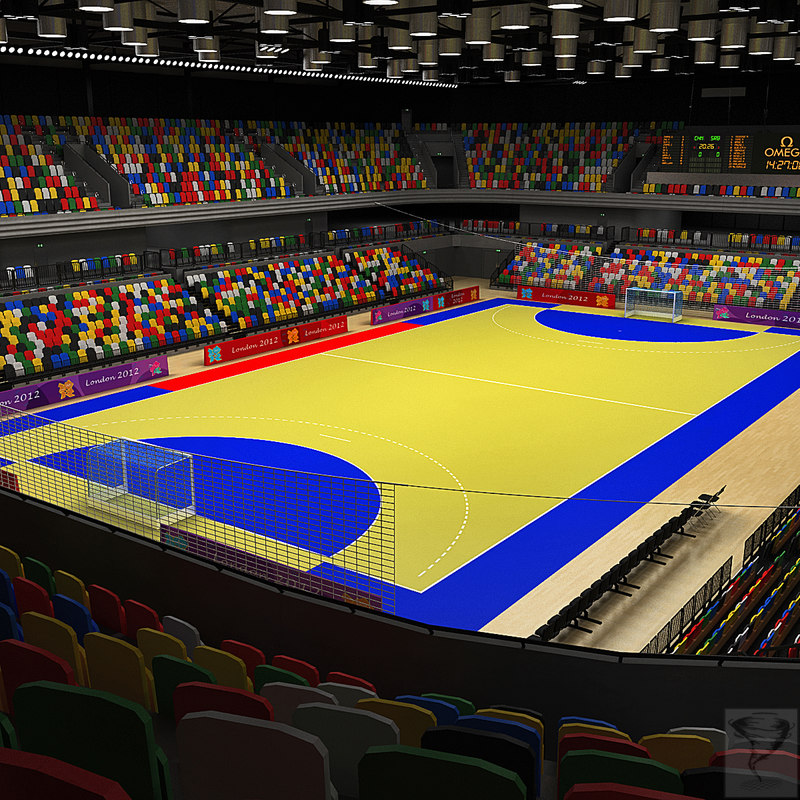 handball arena london 3d model