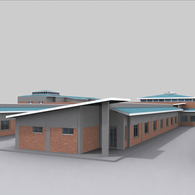 school building 3d model