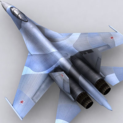modern military aircraft 3d model
