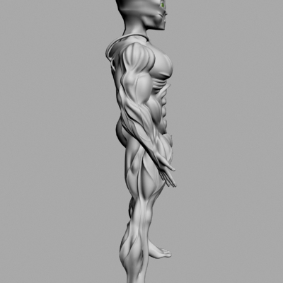 3ds max muscle alien monster