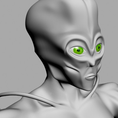 3ds max muscle alien monster