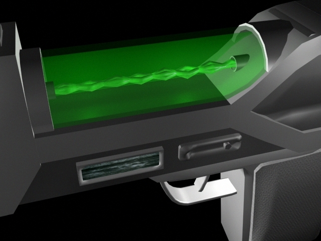 free laser gun 3d model