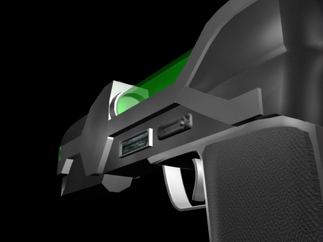 free laser gun 3d model