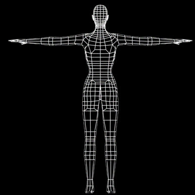 3d human female model