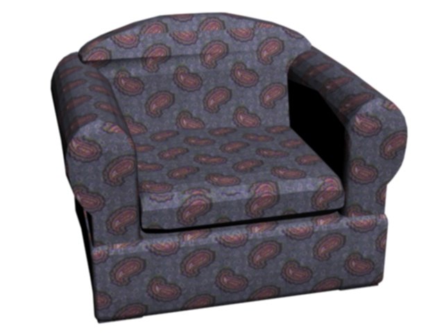 3d chair cushy