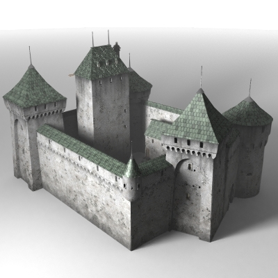 3ds max castle fantasy