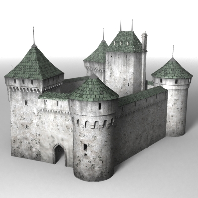 3ds max castle fantasy