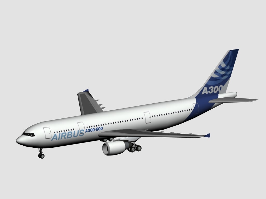 3D модель Airbus A300-600 - TurboSquid 274990