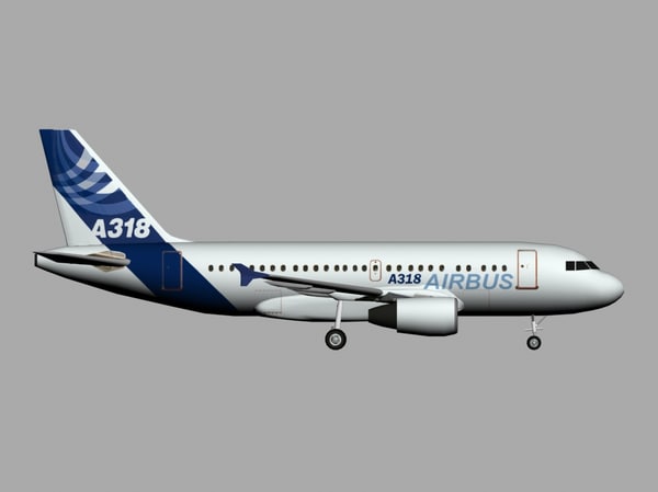 airbus a318 3d model