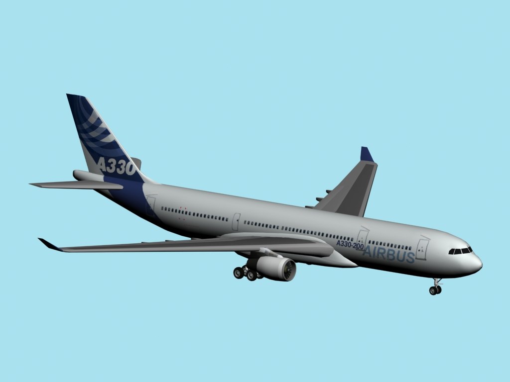 airbus a330-200 3d model