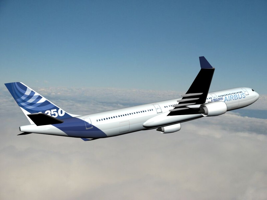 airbus a350-900 3d model