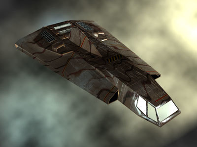 lightwave sci-fi shuttle