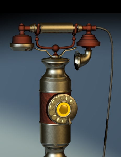 victorian phone 3d model