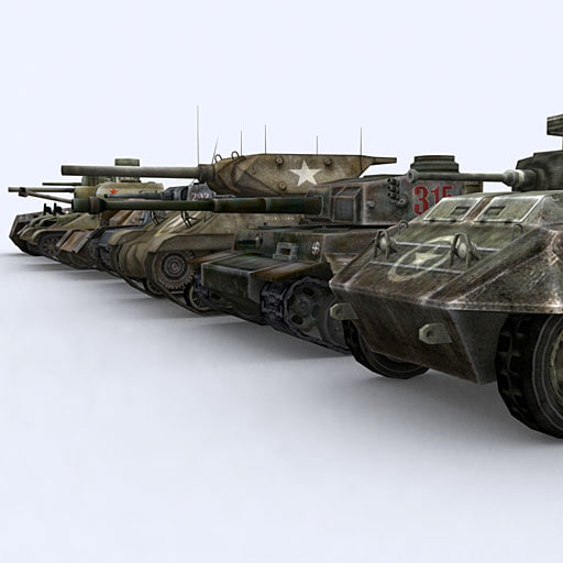 war military tanks 3d model