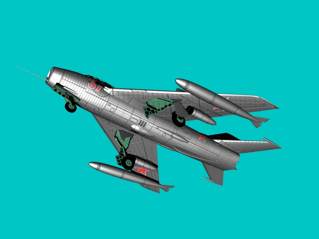 3d mig 19 model