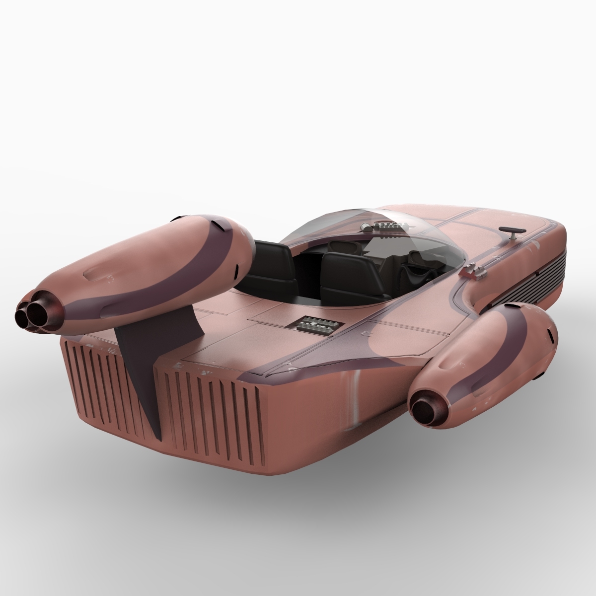 x-34 landspeeder star wars 3d model