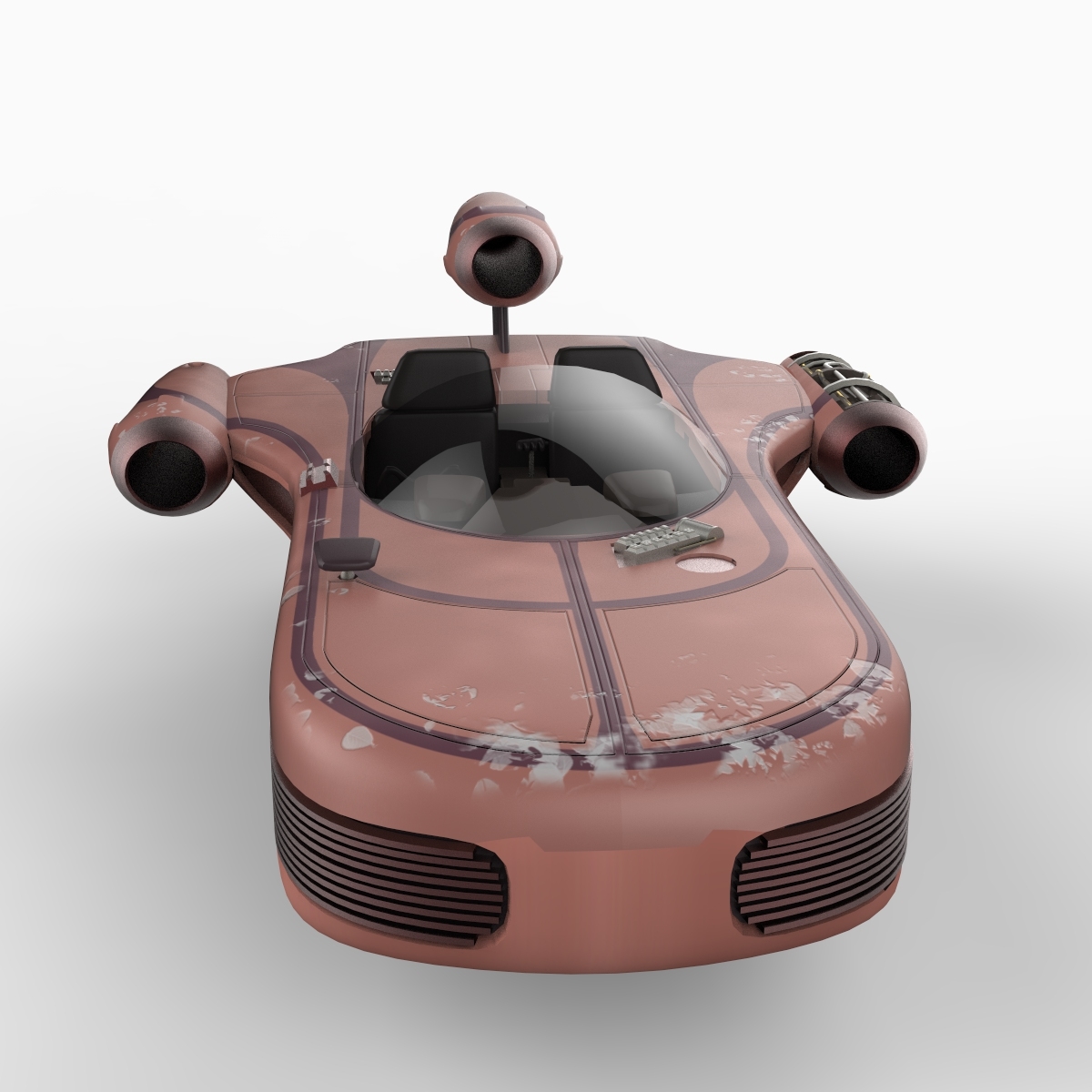 x-34 landspeeder star wars 3d model