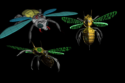 mechanical bee 3d 3ds