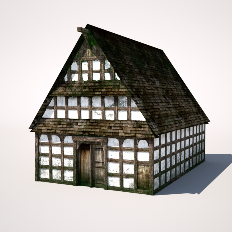 3d model medieval building