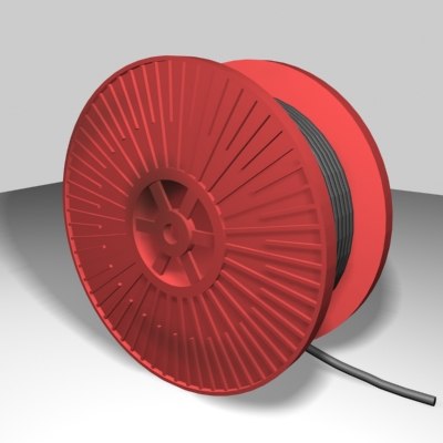 cable reel 3d model