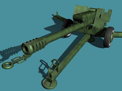 3d soviet russian howitzer model