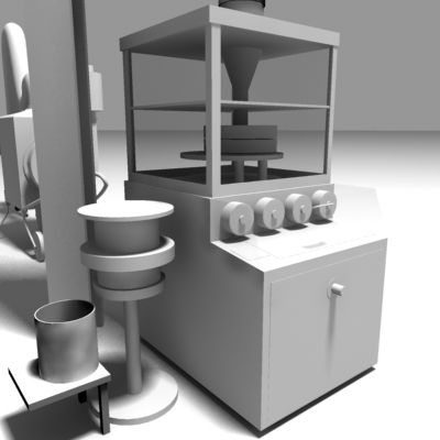 3d model pharmaceutical machinery