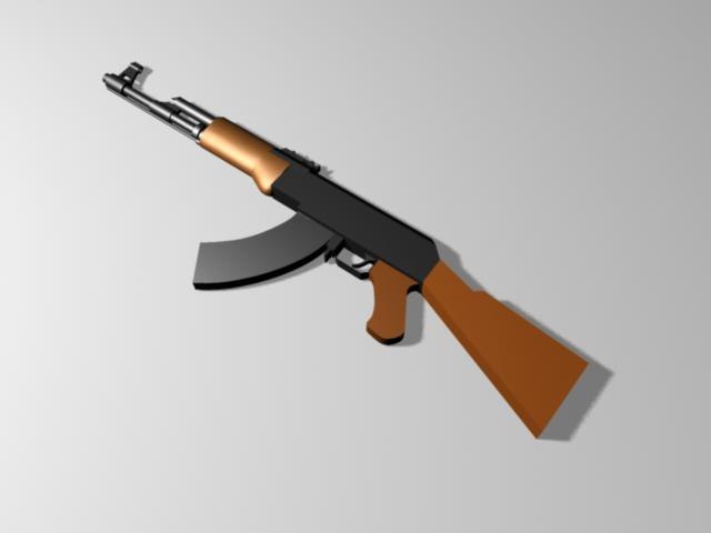 ak47 ak 47 3d max
