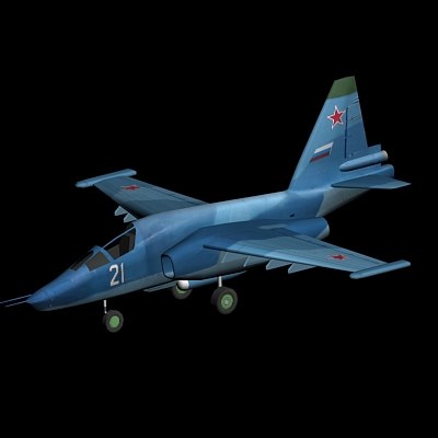 su-39 anti-tank aircraft 3d max