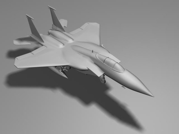 f15 jet fighter 3d model