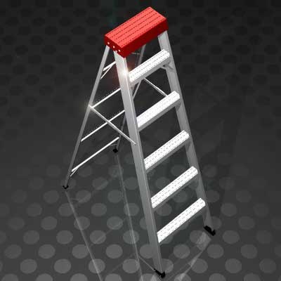 a-frame ladder 3d model