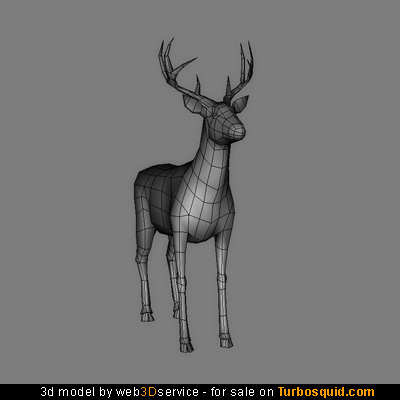 deer real time 3d model