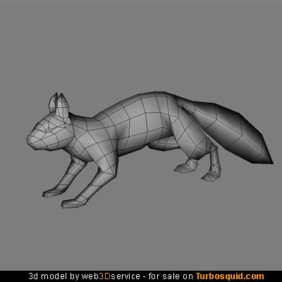 3d real time squirrel model