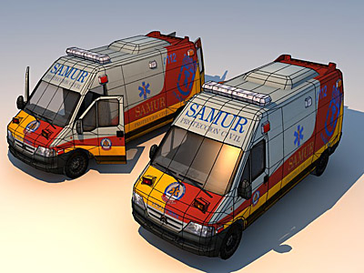 ambulance vehicle 3d model