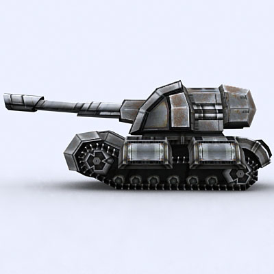 sci-fi tank 3d model