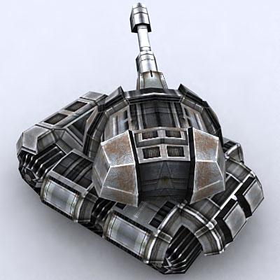 sci-fi tank 3d model