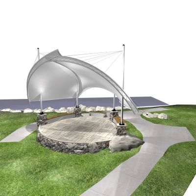 bandshell 3d model