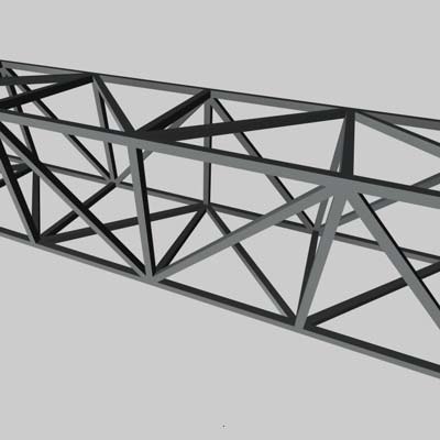 3d steel truss