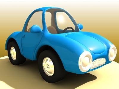 cartoon car 3d model