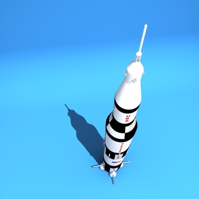 apollo 13 rocket 3d model