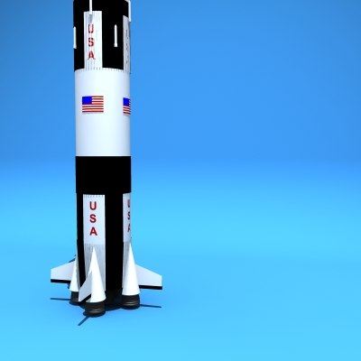 apollo 13 rocket 3d model