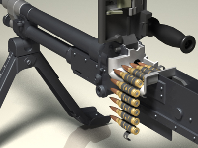 m240b m240g machine gun 3d max