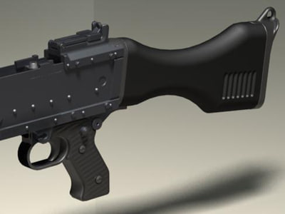 fn mag58 machine gun 3d model